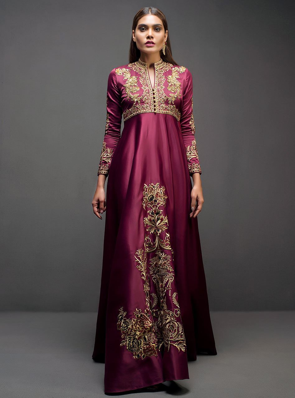 Maroon Gown – Zainab Chottani International